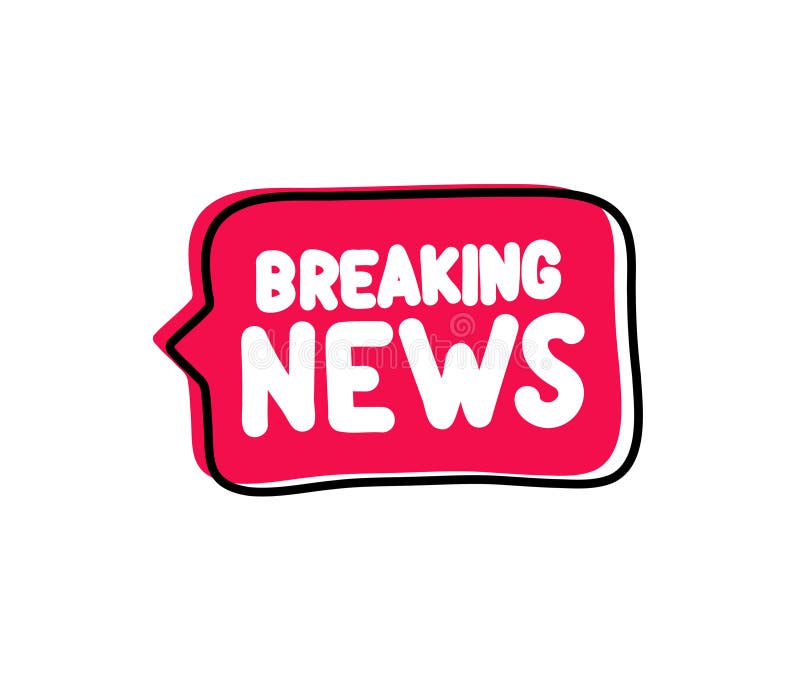 Breaking News. Badge, Icon, Logo Vector Design Illustration on White ...