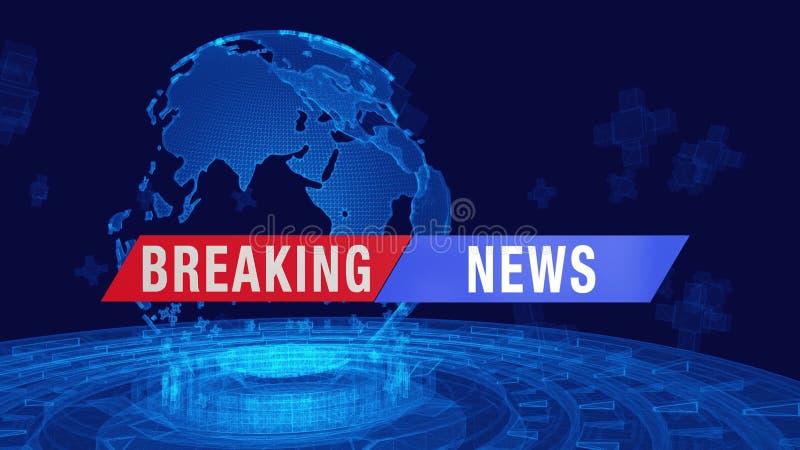 Breaking News Banner, 3D World News Background Loop Stock Footage ...