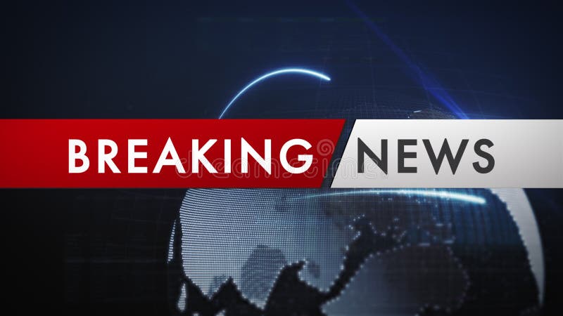 Breaking News Newspaper Front Page Announcement Stock Illustration ...