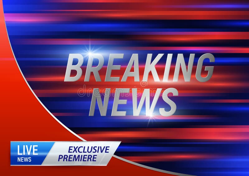 Breaking News Bar stock vector. Illustration of video - 239489120