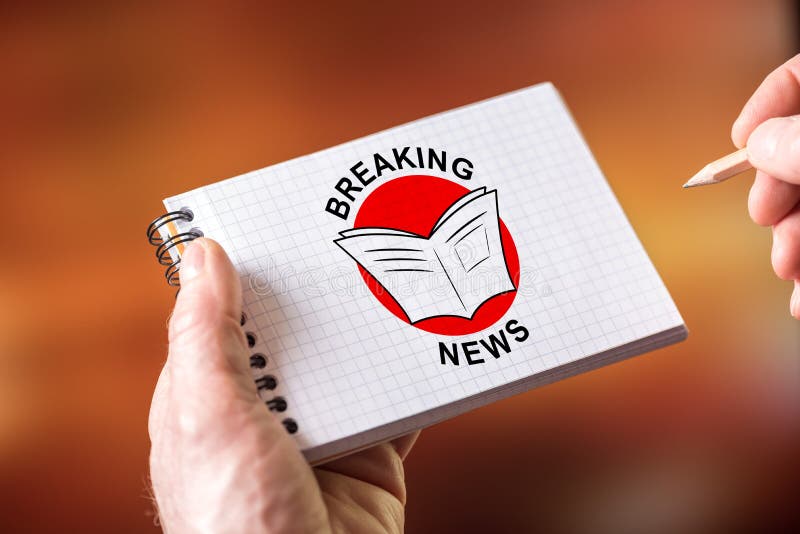 Breaking News Concept on a Notepad Stock Photo - Image of notepad ...