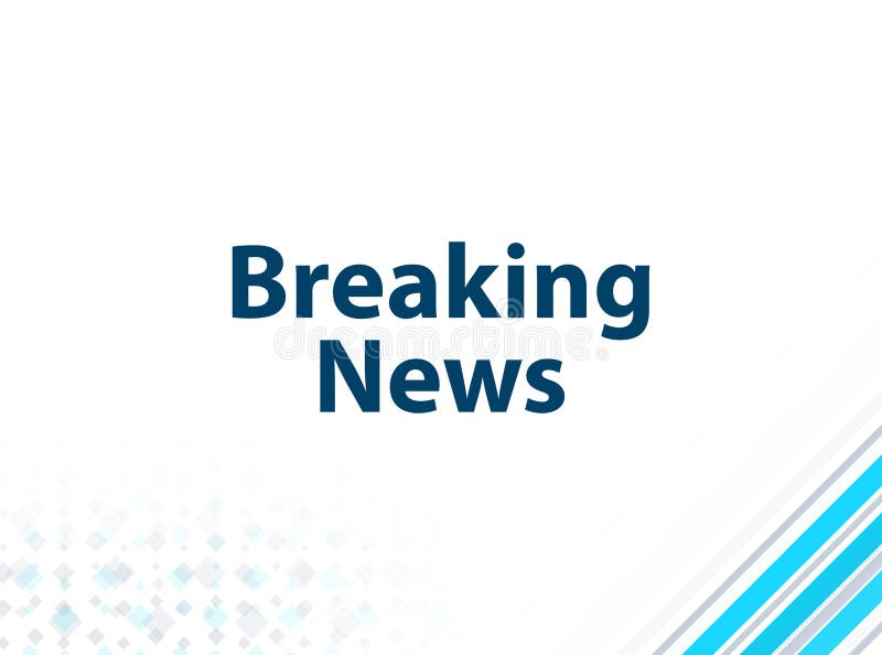 Breaking News Modern Flat Design Blue Abstract Background Stock ...