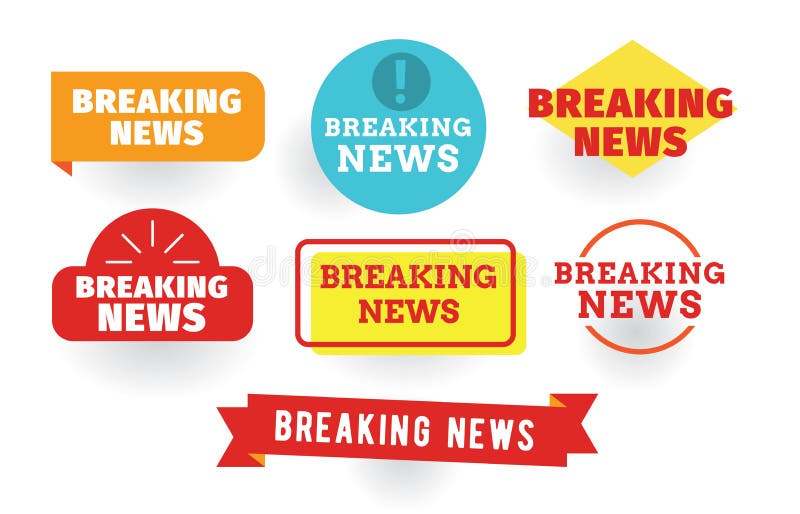 News labels stock vector. Illustration of inform, communicate - 44519176