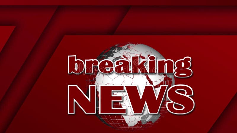 Breaking News Newspaper Front Page Announcement Stock Illustration ...