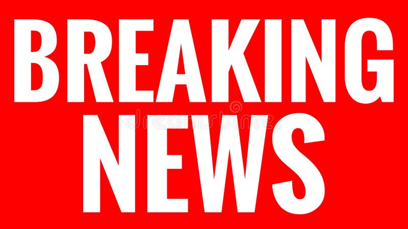 Breaking News Page Header. Red Stock Illustration - Illustration of ...