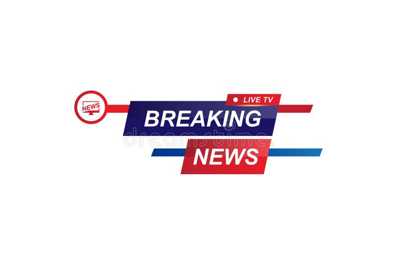 Breaking News Template Title with World Map on Background for Screen TV ...