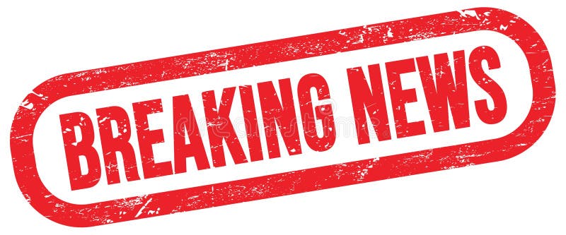 BREAKING NEWS, Text Written on Red Stamp Sign Stock Illustration ...