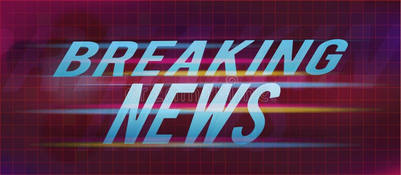 Breaking News Title on Abstract Background Stock Vector - Illustration ...
