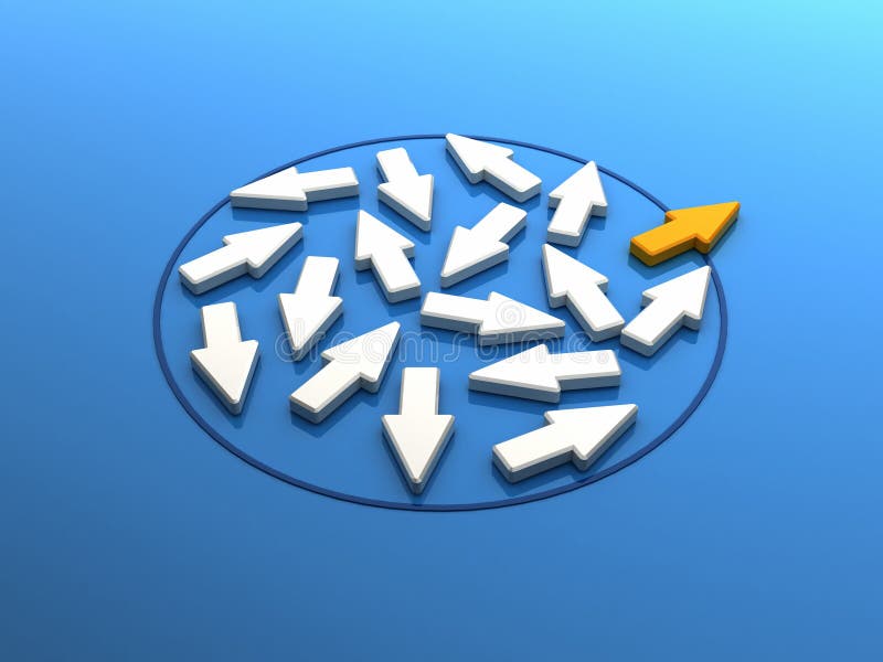 Breaking out stock illustration. Illustration of direction - 23135271