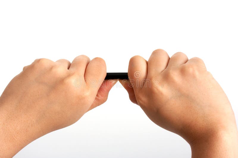 Breaking a pencil stock photo. Image of finger, frustration - 3990766