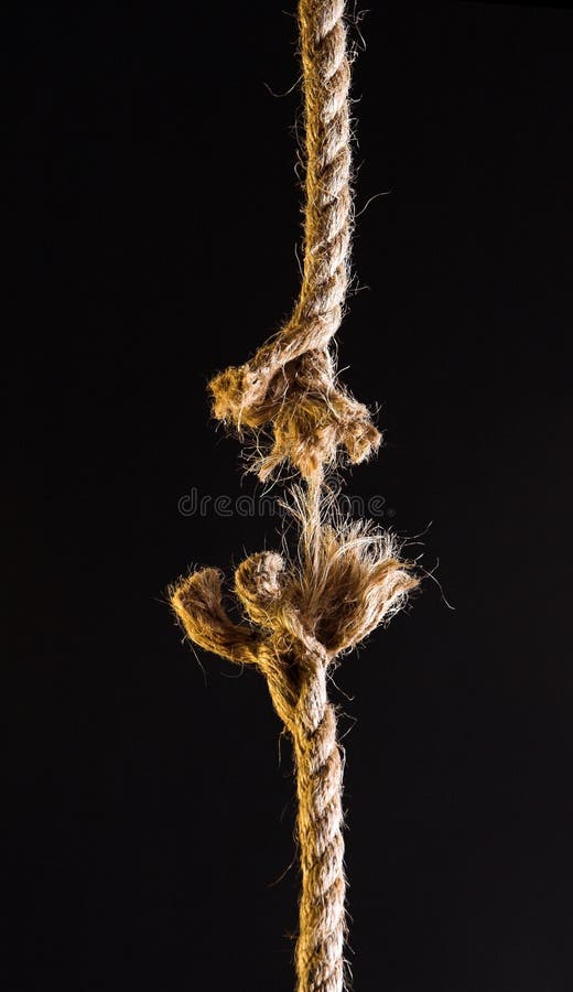 Rope Breaking Apart stock photo. Image of stressed, stressful - 4704420