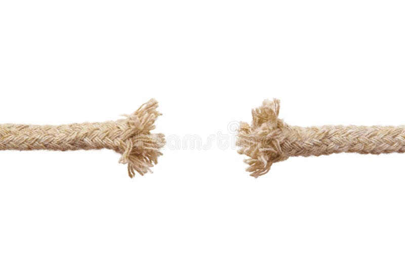 Broken rope stock photo. Image of metaphor, hang, flaw - 4477614