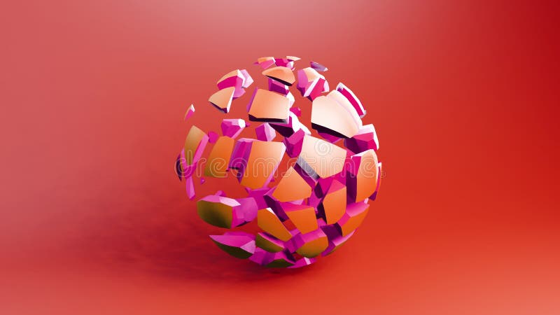 Breaking Sphere into Small Pieces Deformation Geometric Video Animation ...