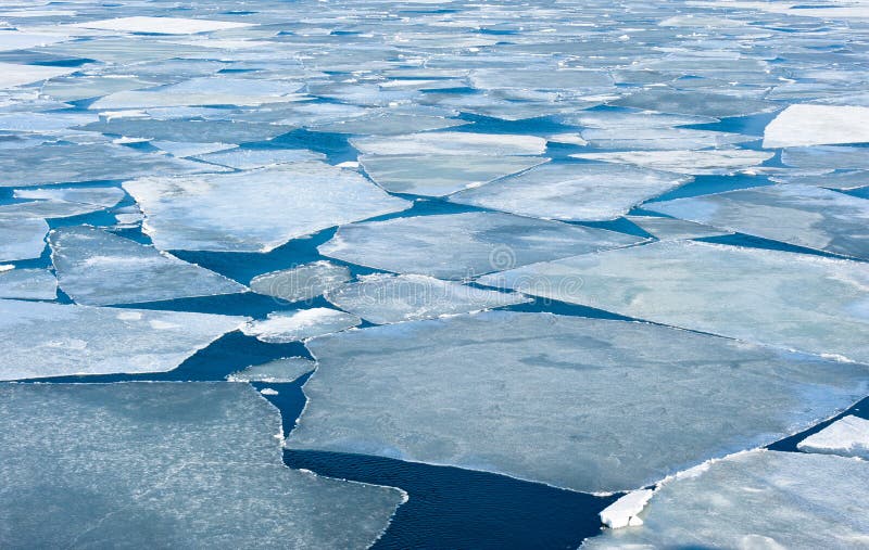 Breaking Spring Ice Floe of the Sea Stock Image - Image of iceboat ...