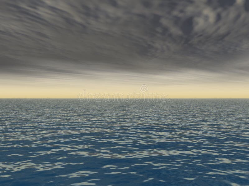 Breaking Storm Over Sea stock illustration. Illustration of marine - 864957