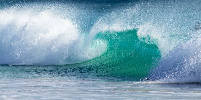 Breaking wave stock image. Image of sunrise, light, quiet - 724973