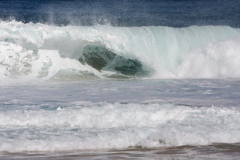 Breaking wave in big surf stock photo. Image of ocean - 18867242