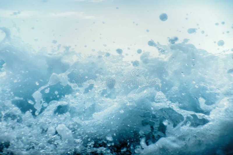 Breaking Wave of Blue Ocean Summer Background, Stock Image - Image of ...