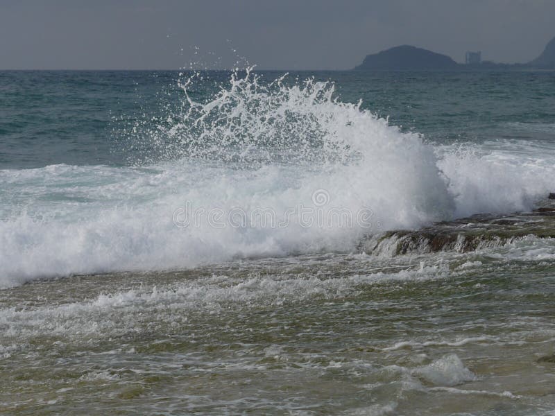 Breaking Wave in Hawaii stock photo. Image of seascape - 119219306