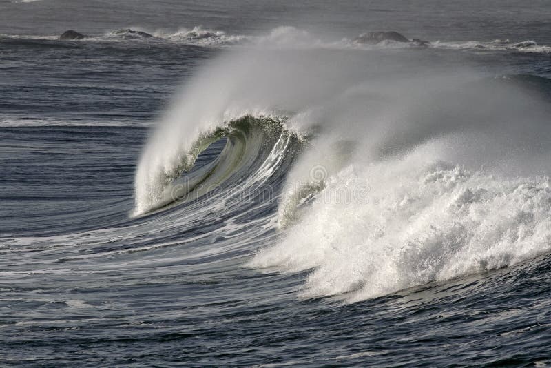 Breaking wave with spray stock photo. Image of swells - 103407572