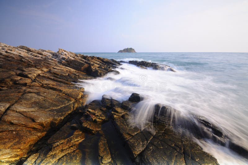Breaking Waves stock image. Image of spray, cliff, coast - 39413749
