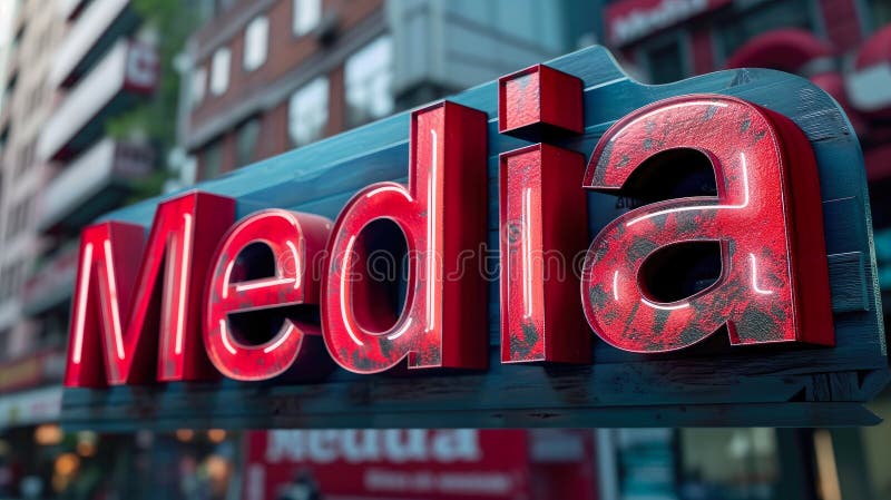 Breaking Waves: Media Evolution. Generative Ai. Stock Illustration ...