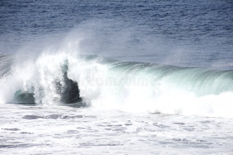 Breaking waves stock image. Image of wind, curve, power - 68176595