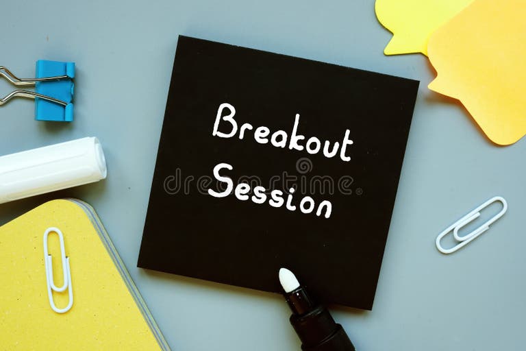 Breakout Session Phrase on the Page Stock Photo - Image of calculator ...