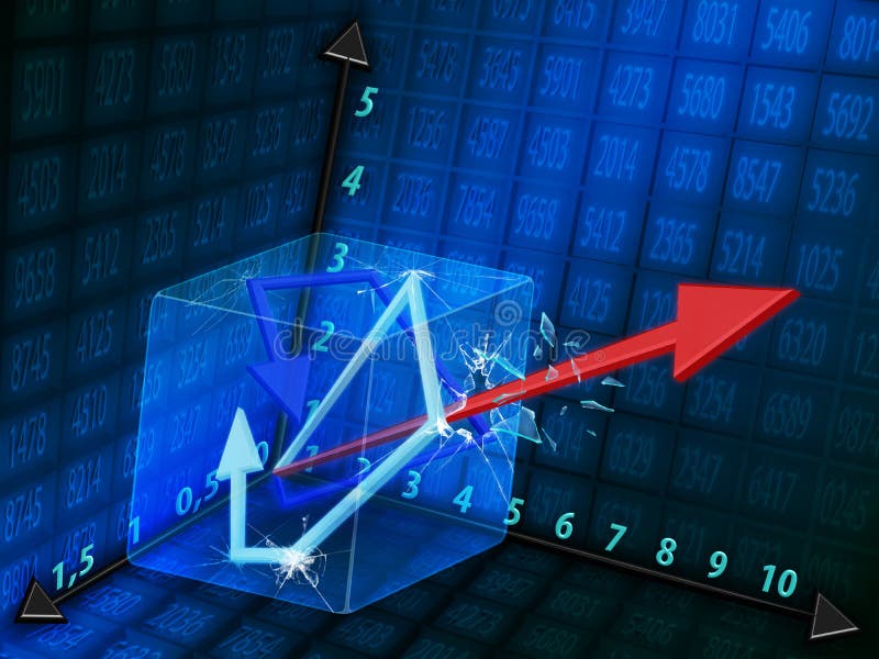 Breakthrough stock illustration. Illustration of outcome - 13236683