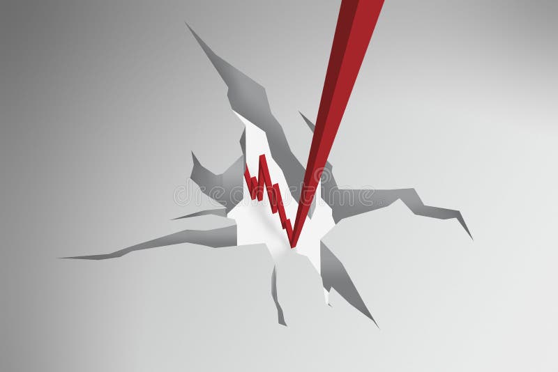 Breakthrough stock illustration. Illustration of succeeded - 12116799