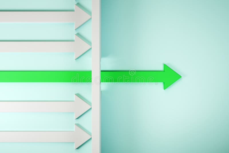 Breakthrough and Growth Concept Stock Illustration - Illustration of ...