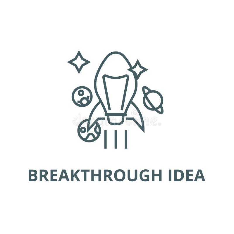 Breakthrough Idea. New Creativity Idea Concept Stock Vector ...