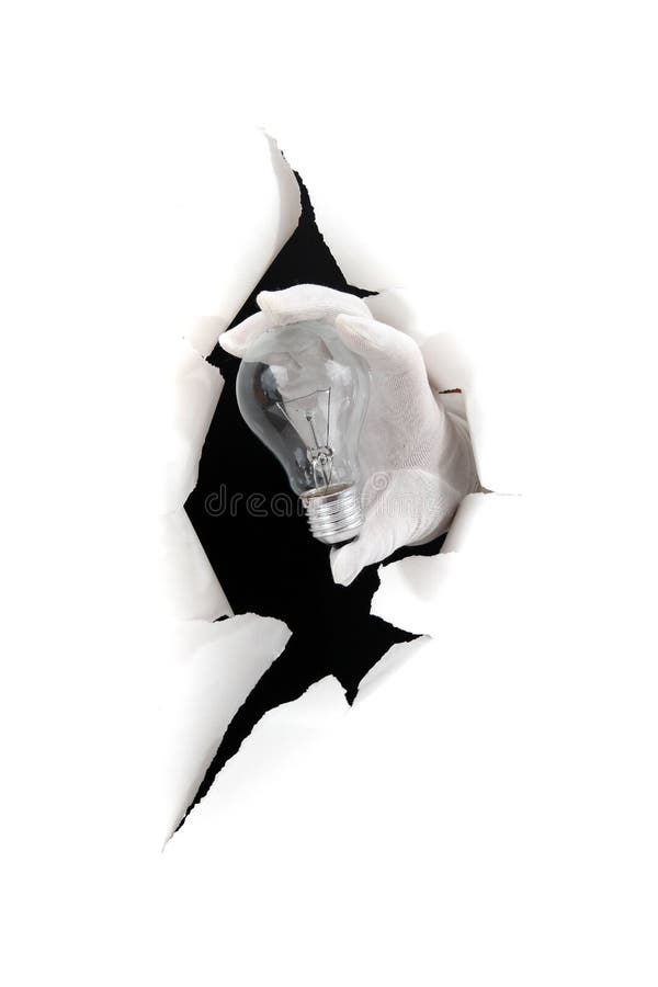 Paper tear stock image. Image of flat, burst, hole, jagged - 895169