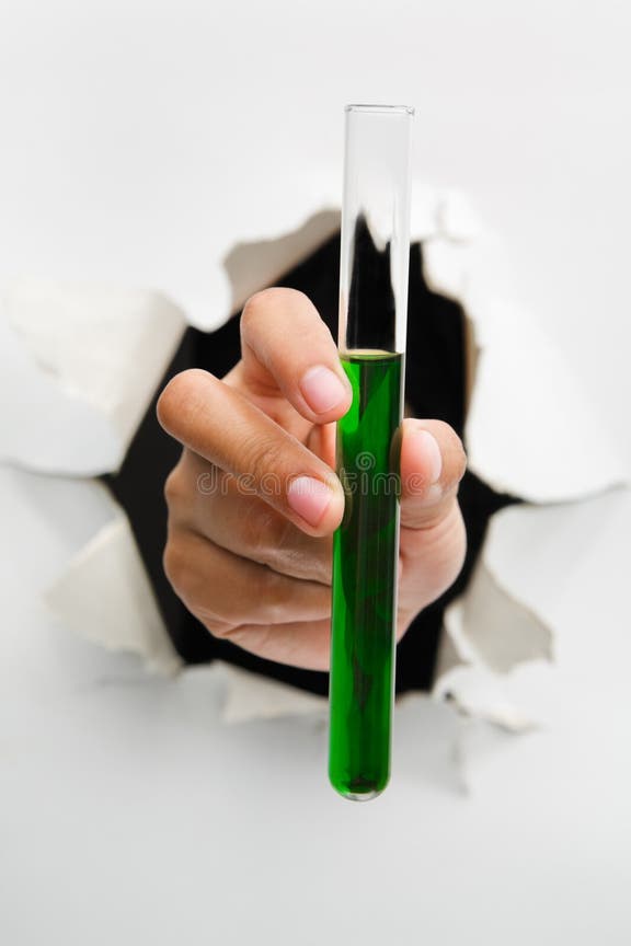 Breakthrough in Pharmacy and Chemistry Stock Image - Image of cracked ...