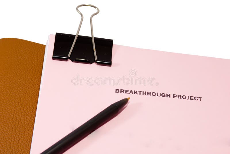 Breakthrough Project Proposal. Stock Image - Image of business ...