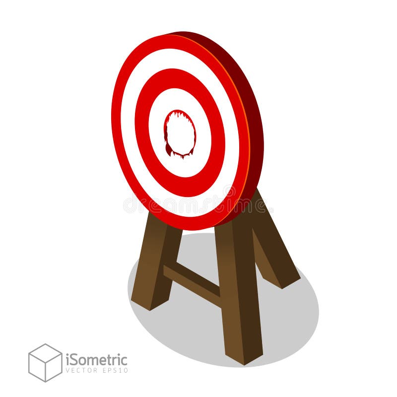 Breakthrough Target Goal. stock illustration. Illustration of setting ...