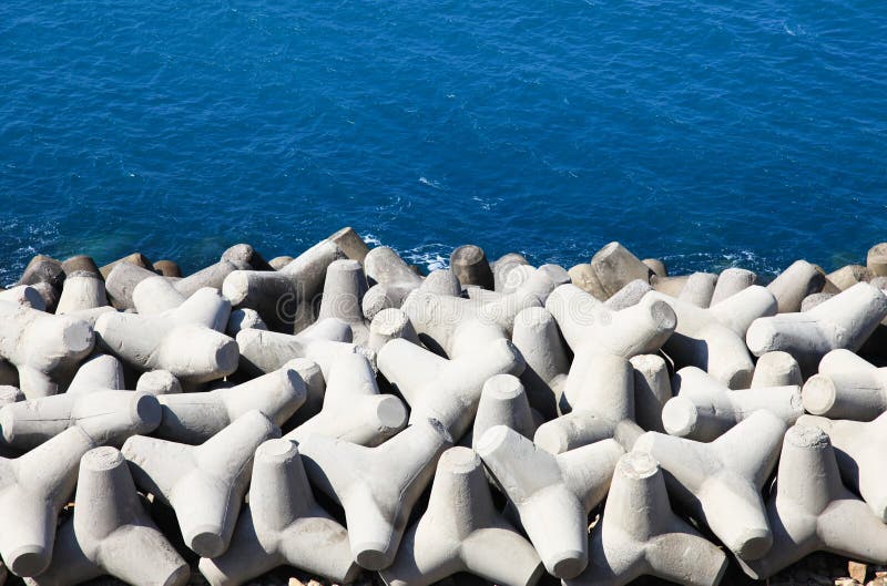 Breakwater stock photo. Image of blue, shipping, port - 28882472