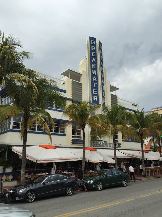 Breakwater Hotel Located at Ocean Editorial Photography - Image of ...