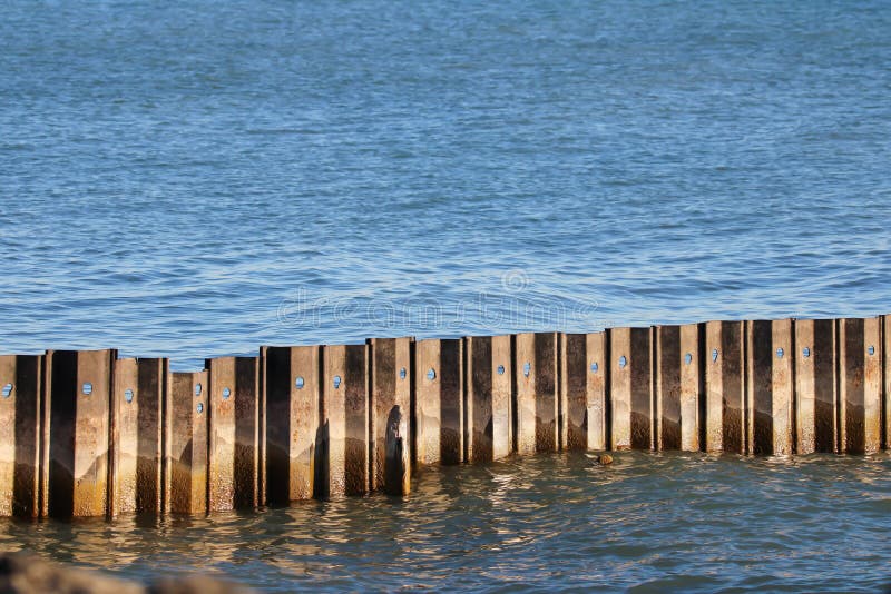 Breakwater at Lake Michigan Stock Image - Image of water, ocean: 264093653