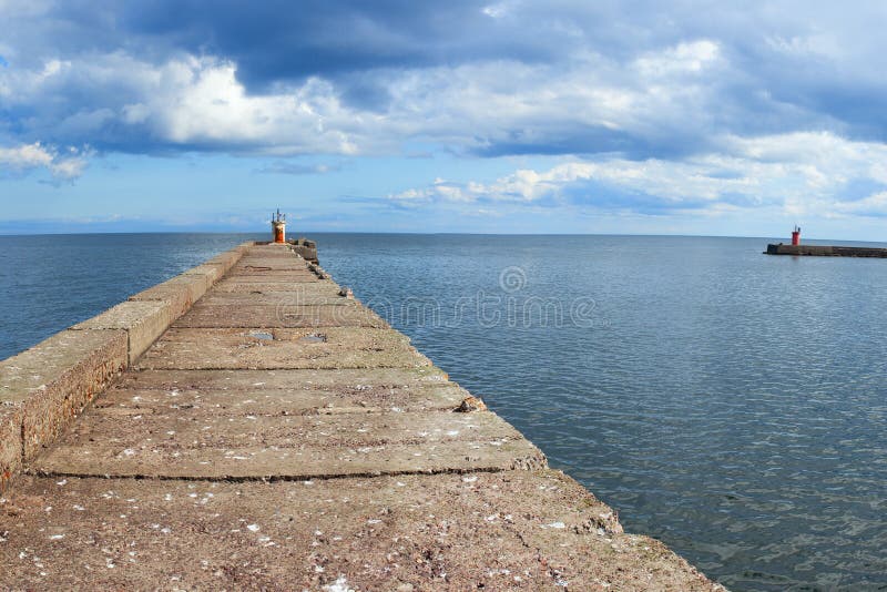 Sunrise at Fishing Village, Baltic Sea, Latvia Stock Photo - Image of ...