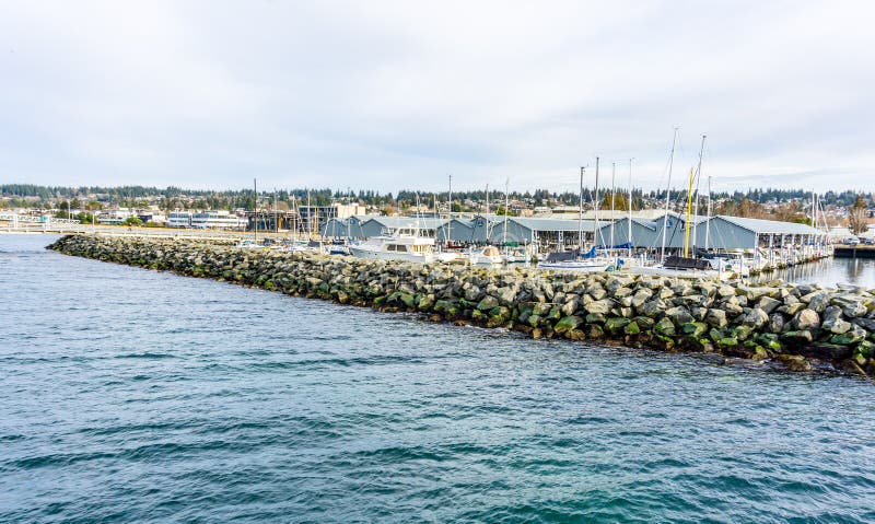 Edmonds Shoreline Breakwater Stock Photos - Free & Royalty-Free Stock ...