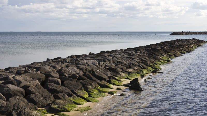 Breakwater stock image. Image of beach, australia, calm - 36258717