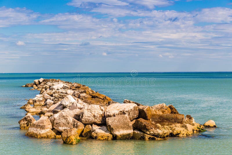 Breakwater rocks stock photo. Image of slight, barrier - 25013040
