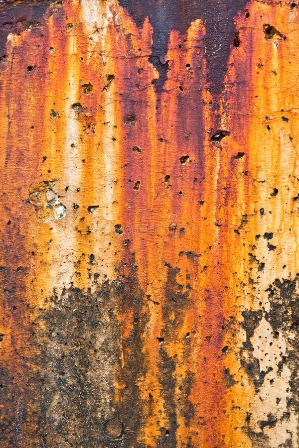 Breakwater Rust Stains stock photo. Image of fence, aged - 6146424