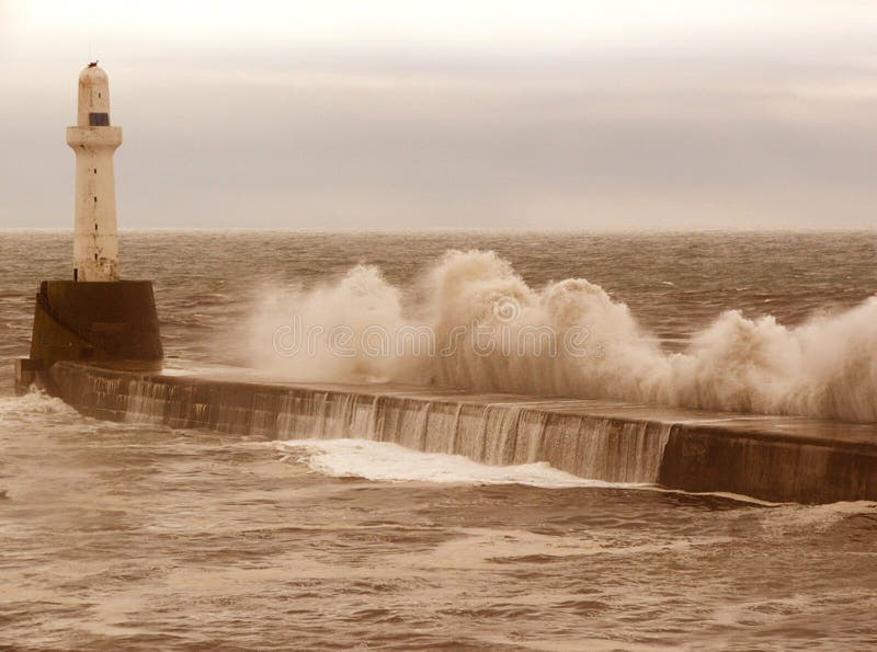 Breakwater Storm stock image. Image of maritime, weather - 52833
