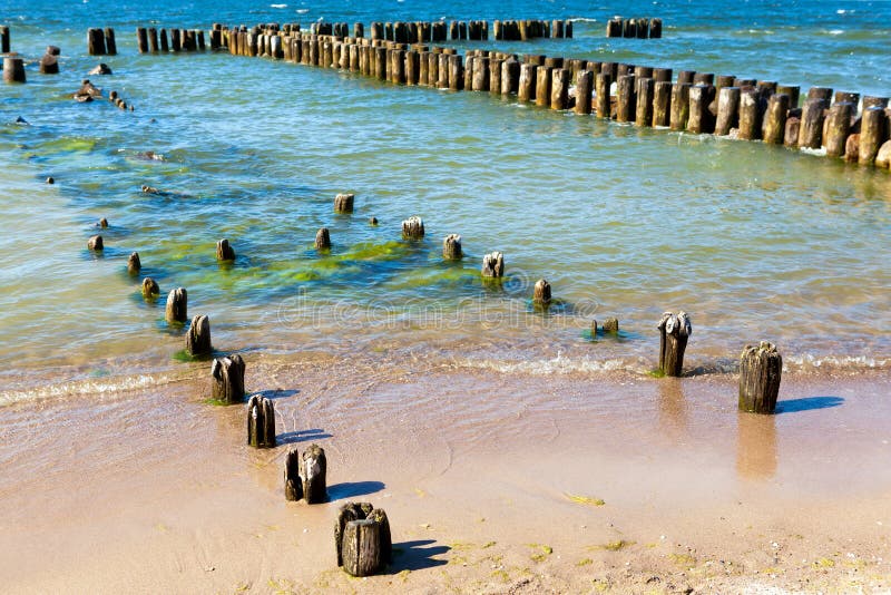 Breakwaters stock image. Image of breakwater, coastal - 20147655