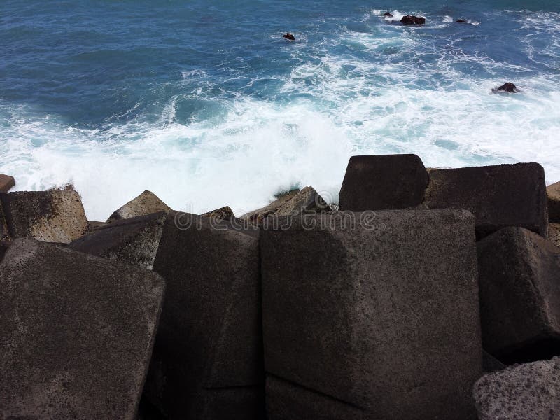 Breakwaters stock photo. Image of structure, port, breakwater - 58109050