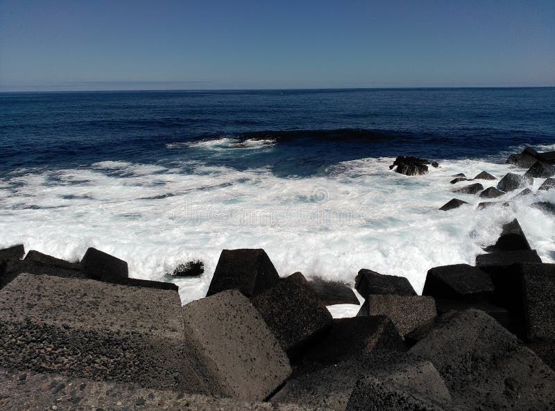 Breakwaters stock photo. Image of coastal, weather, protect - 58792066