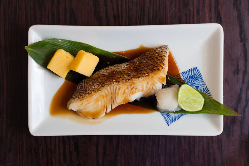 Bream Grilled Japanese Food Stock Image - Image of food, sauce: 68886889