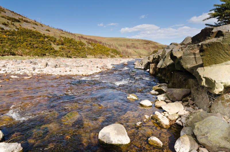 Ingram Valley and the River Breamish, Northumberland Stock Photo ...
